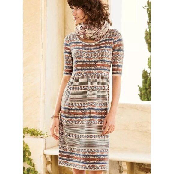 Peruvian Connection | Dresses | Peruvian Connection Geometric Jacquard ...